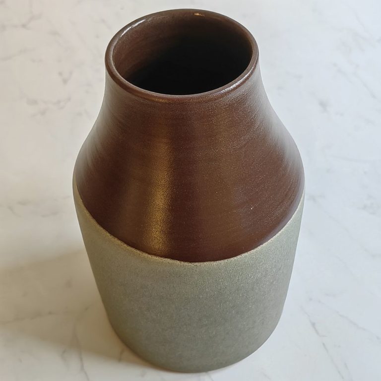 Vase 17,5 cm, Flaschenform, breit - rukera